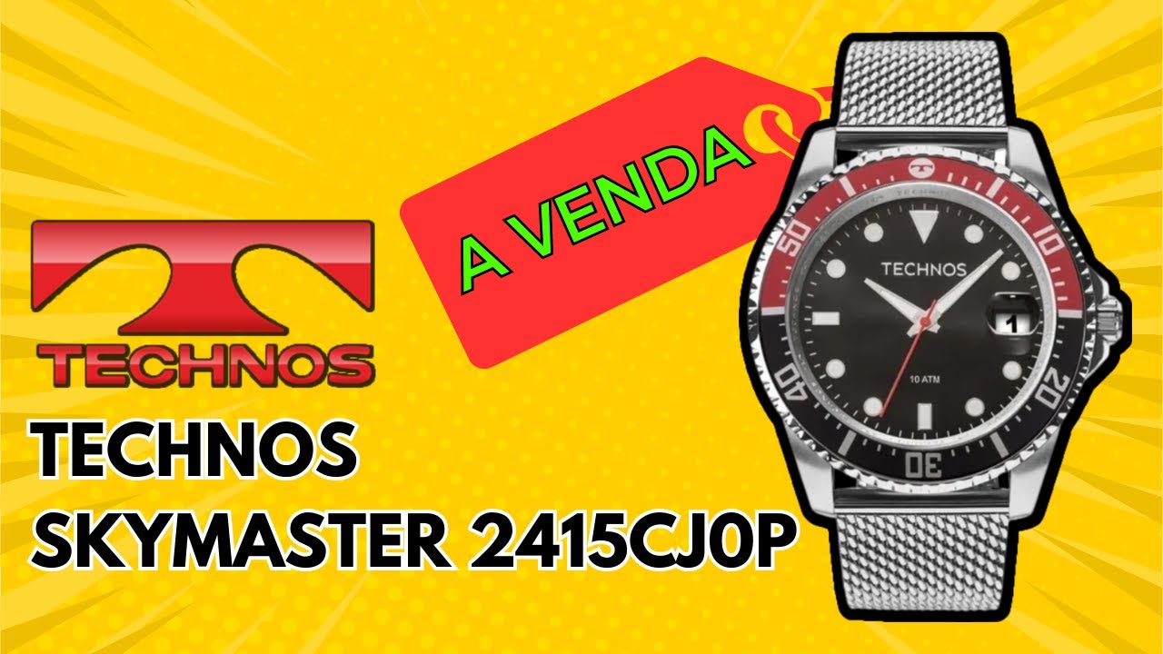 Relógio Technos Skymaster 2415CJ0P - O Equilíbrio Perfeito entre Estilo ...