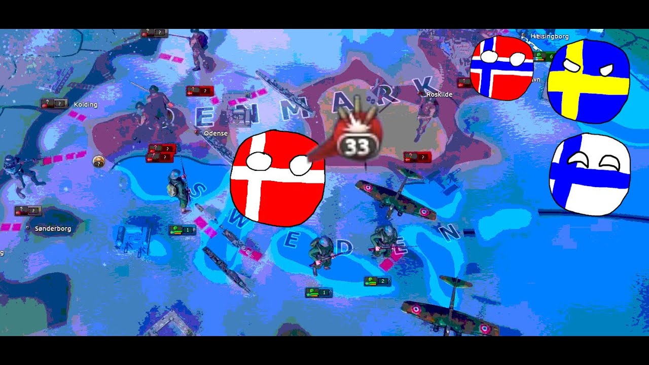 3 noobs try to defeat ai Denmark - Hoi4 masterpiece - YouTube