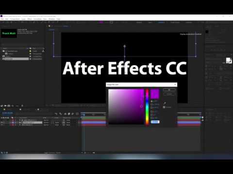 Adobe After Effects CC: Track Matte - YouTube