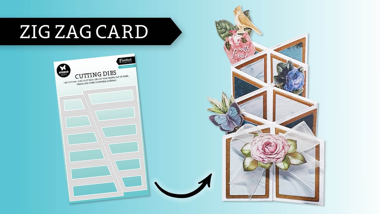 How to use our NEW ZIG ZAG CARD die set! - SL-ES-CD537 - YouTube
