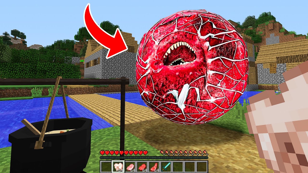 Я ПРИЗВАЛА МЯСНОЙ ШАР В МАЙНКРАФТ ! КАК ПРИЗВАТЬ MEATBALL В MINECRAFT ...