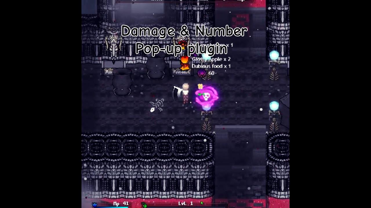 Action battle system Number pop-ups RPG Maker MZ #gaming #gamedev #gameshorts #rpgmakermz # ...