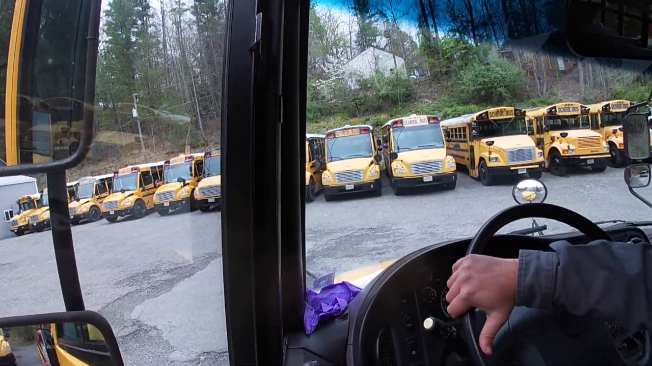 Thomas C2 School Bus heading in for yearly service! - YouTube