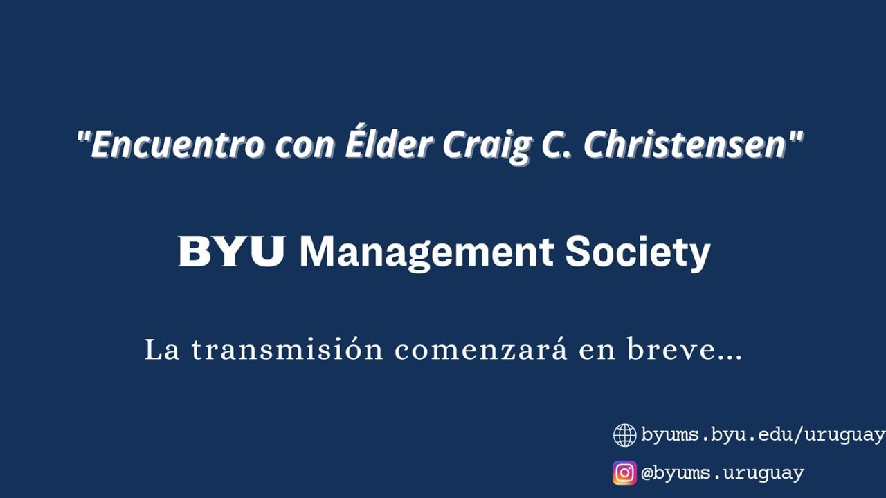 Encuentro con Elder Craig C. Christensen - YouTube