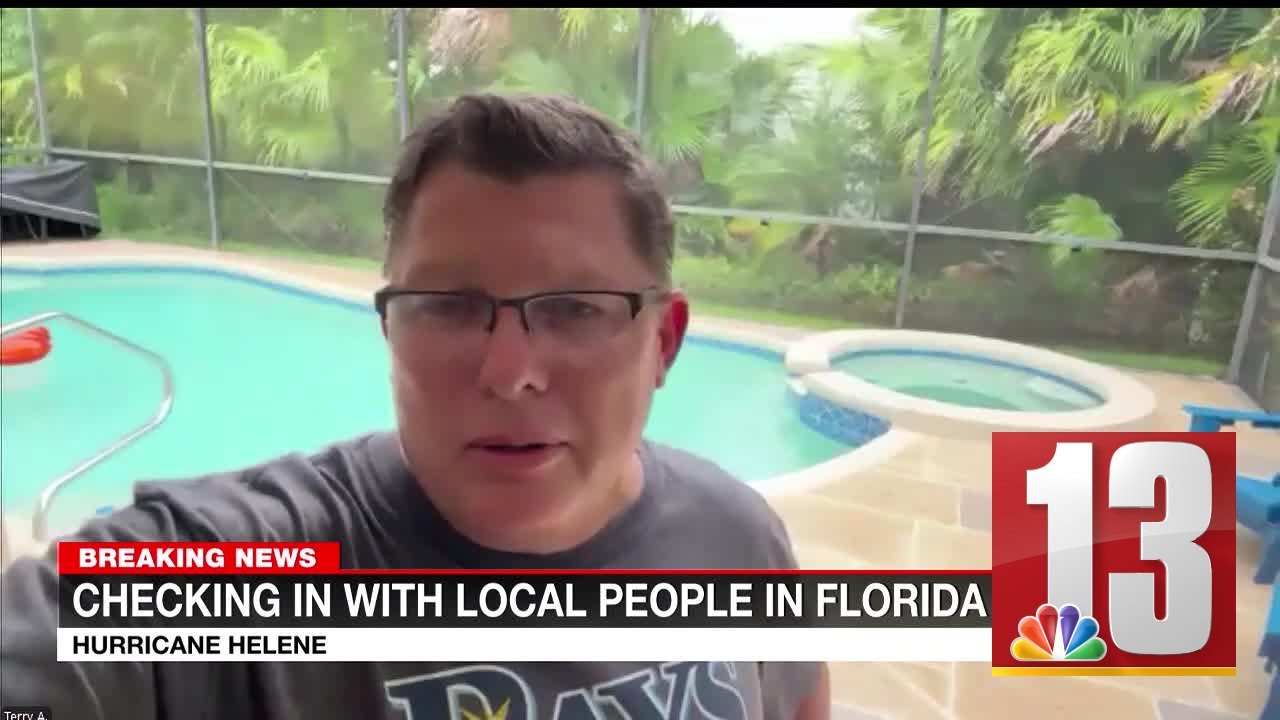Whitehall man now in Florida worried about Helene's storm surge - YouTube