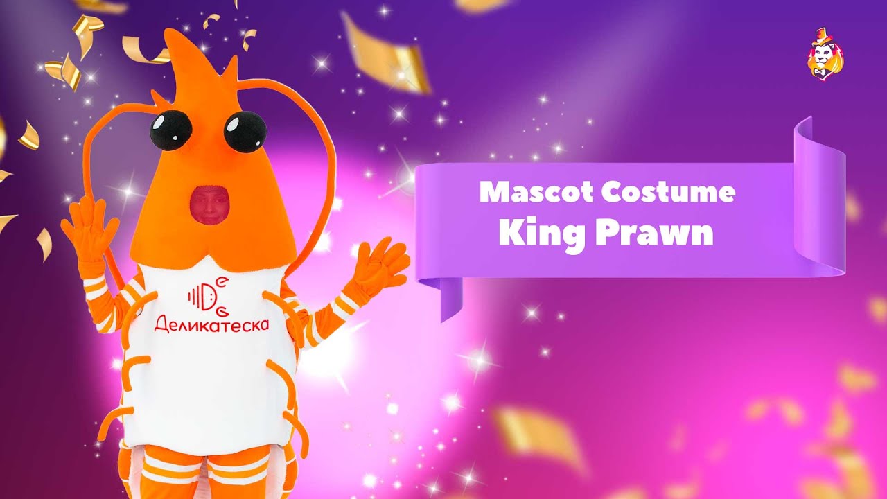 King Prawn Mascot Costume - YouTube