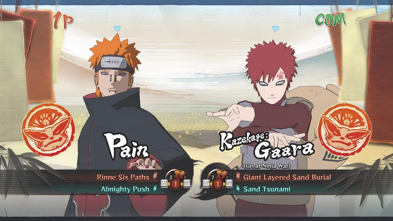 Pain vs Gaara || Naruto Shippuden Ultimate Ninja Storm 4 - YouTube