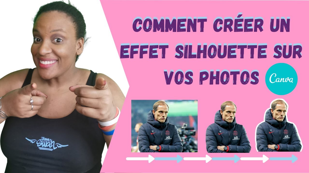 Comment effectué un contour sur une photos façon silhouette | Canva et ...