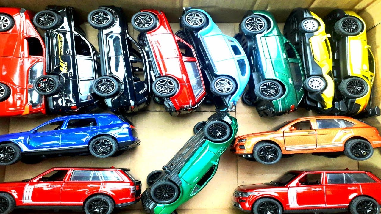 Box Full of Model Cars Nissan GTR R50, Bugatti Divo, Lamborghini URUS ...