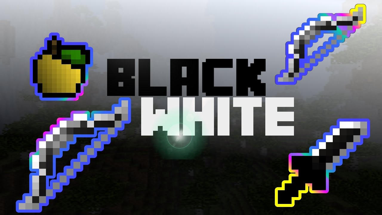 Minecraft PE 1.0.5 TEXTURE PACK (Black & White Revamp) - YouTube