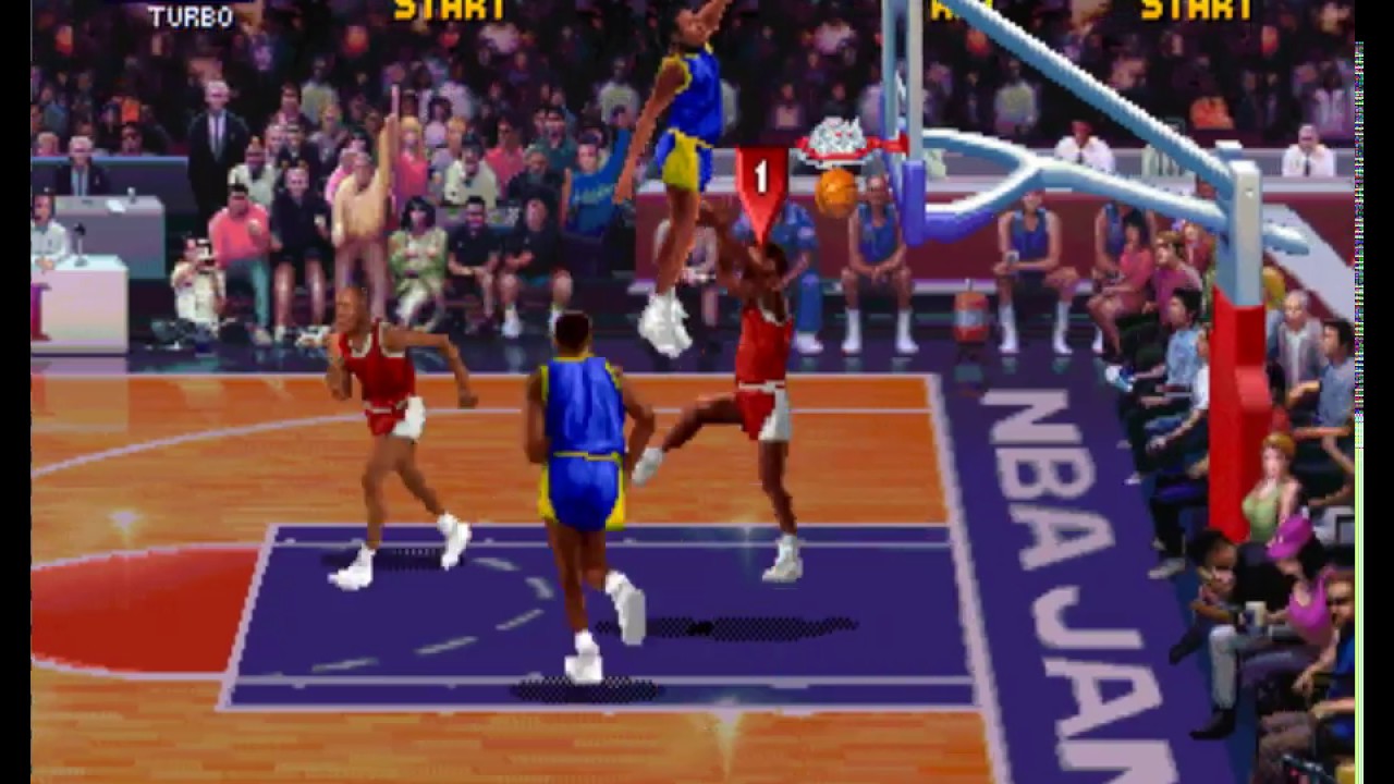 NBA Jam (Los Angeles Clippers) - ARCADE - MAME 0.209 - YouTube