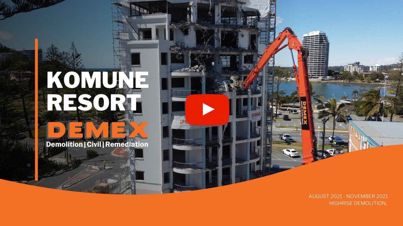 High Rise Demolition with DEMEX - YouTube