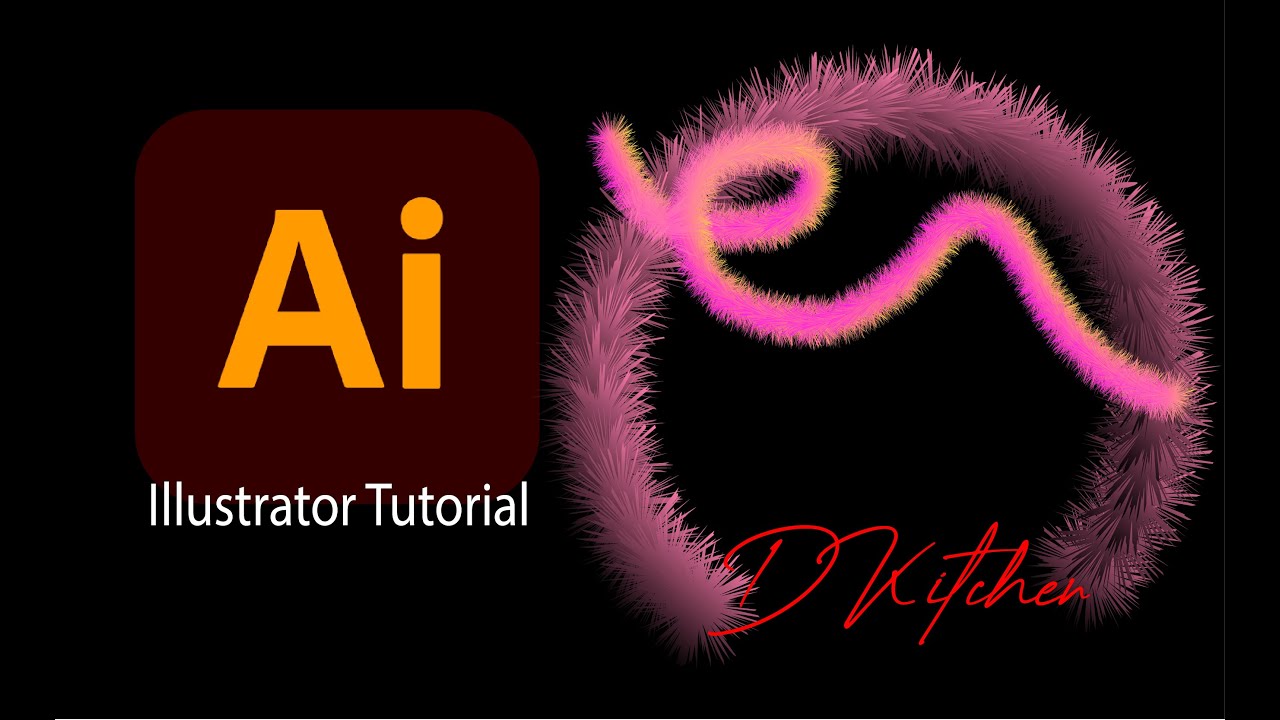 Illustrator Tutorial - Easy way l Roughen Effect & Blend l Lesson - YouTube