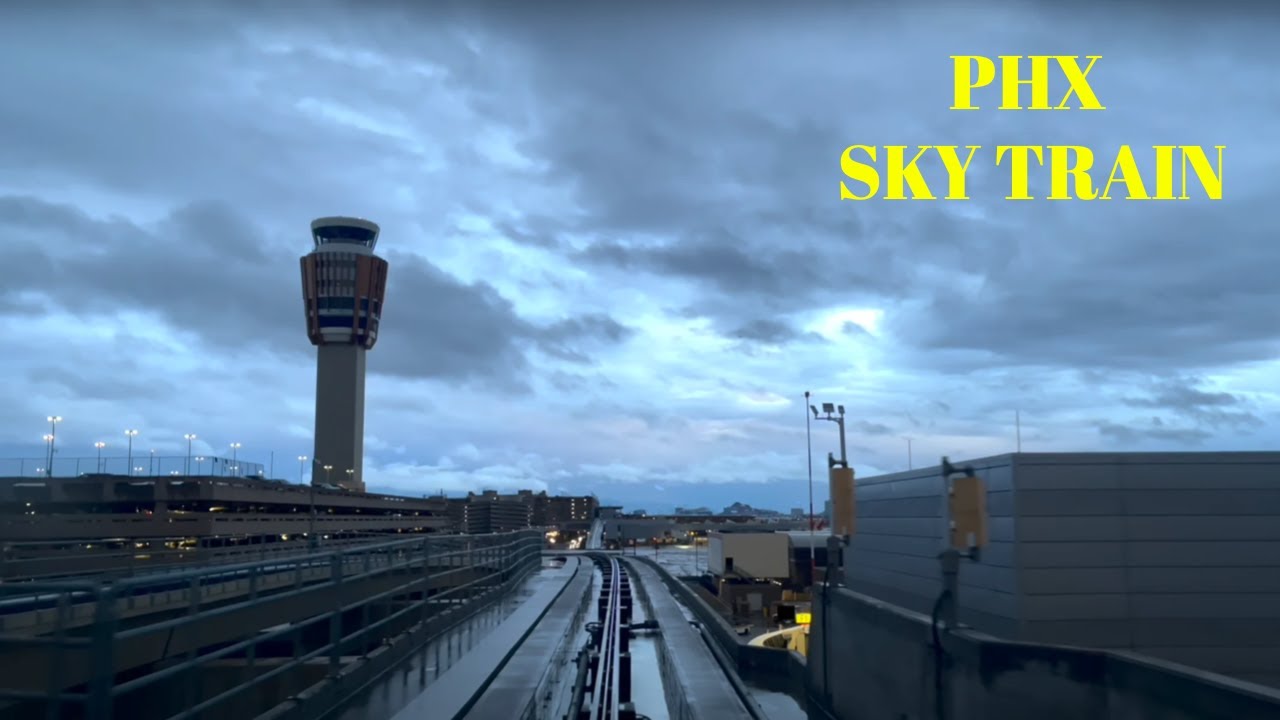 PHX Sky Train | Roundtrip | Relaxing Video with Views of Planes | Views ...