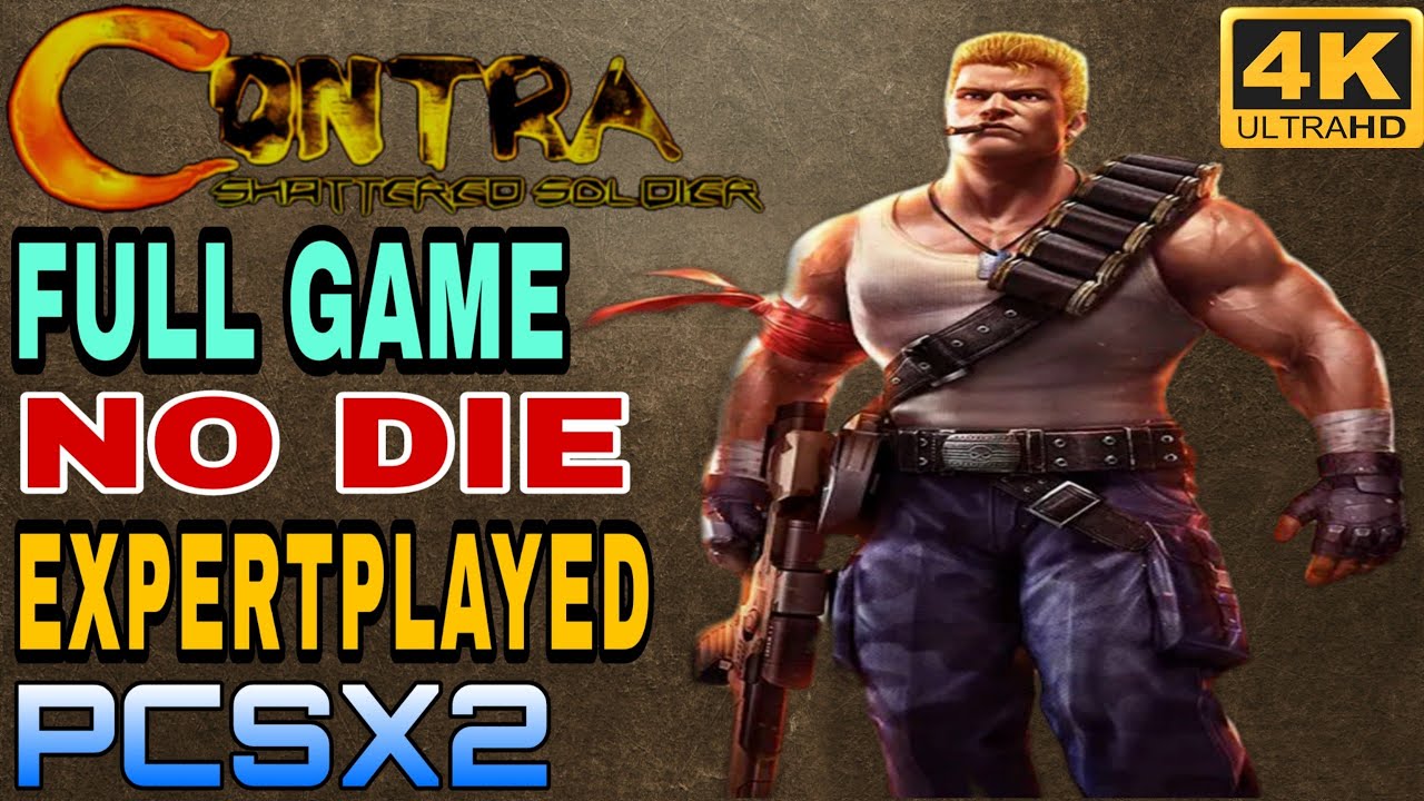 PS2 Contra Shattered Soldier Full Game Gameplay Walkthrough 4K 60FPS ...