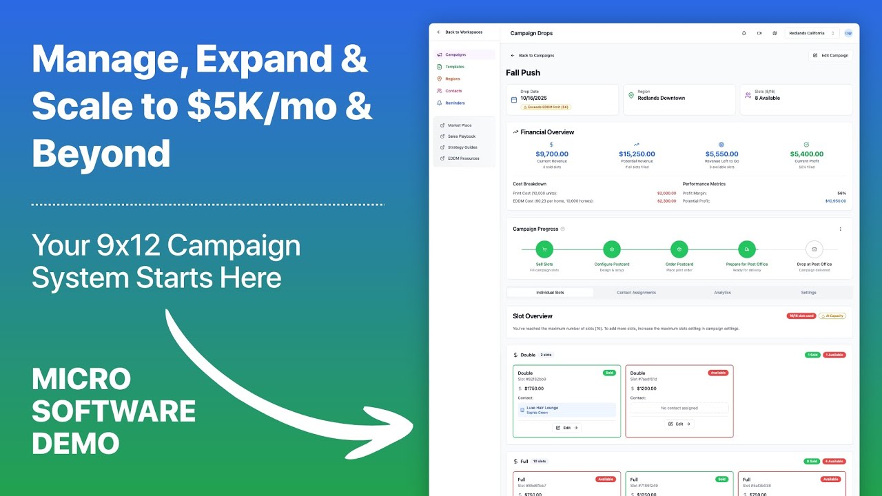 How to Manage and Scale 9x12 Postcard Campaigns (EDDM Co-Op Ad System ...