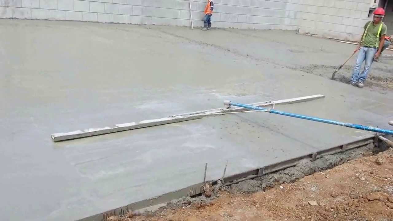 Concreto lujado en Bodega - YouTube