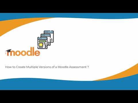 How to Create Multiple Versions of a Moodle Assessment - YouTube