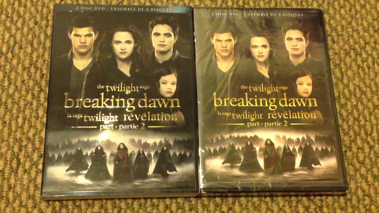 The Twilight Saga: Breaking Dawn Part 2 DVD unboxing - YouTube