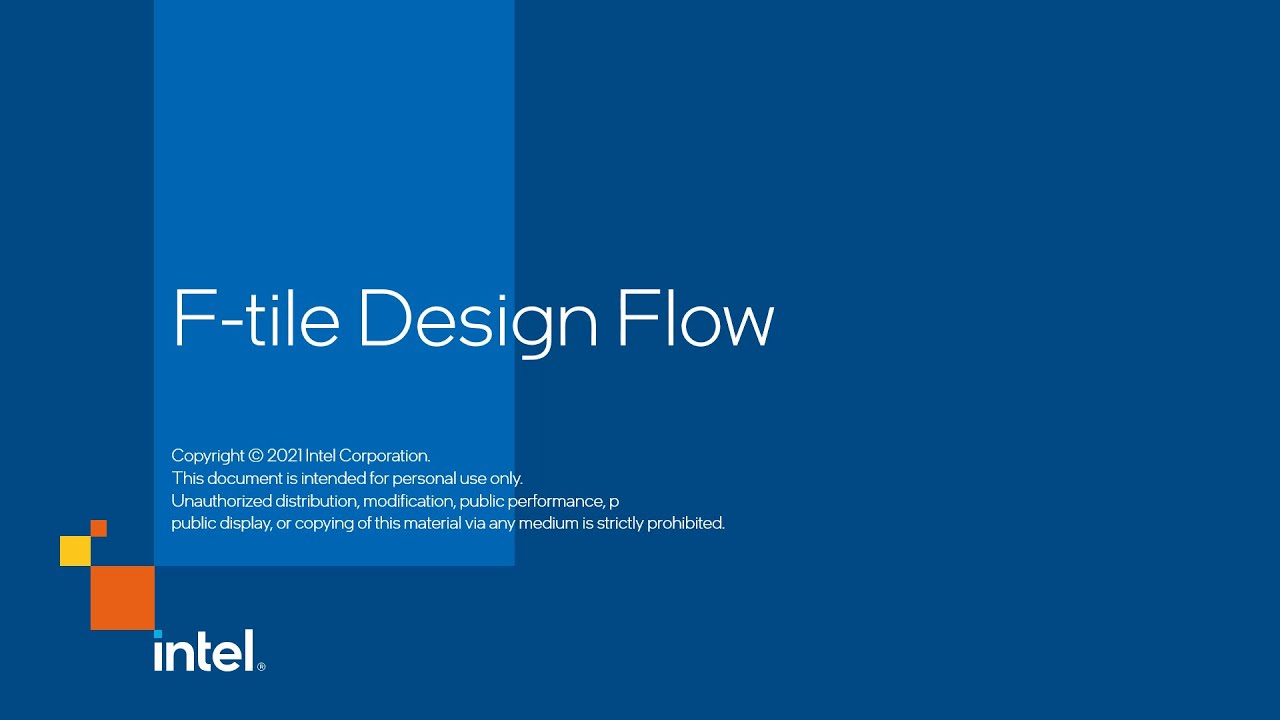 F-tile Design Flow - YouTube