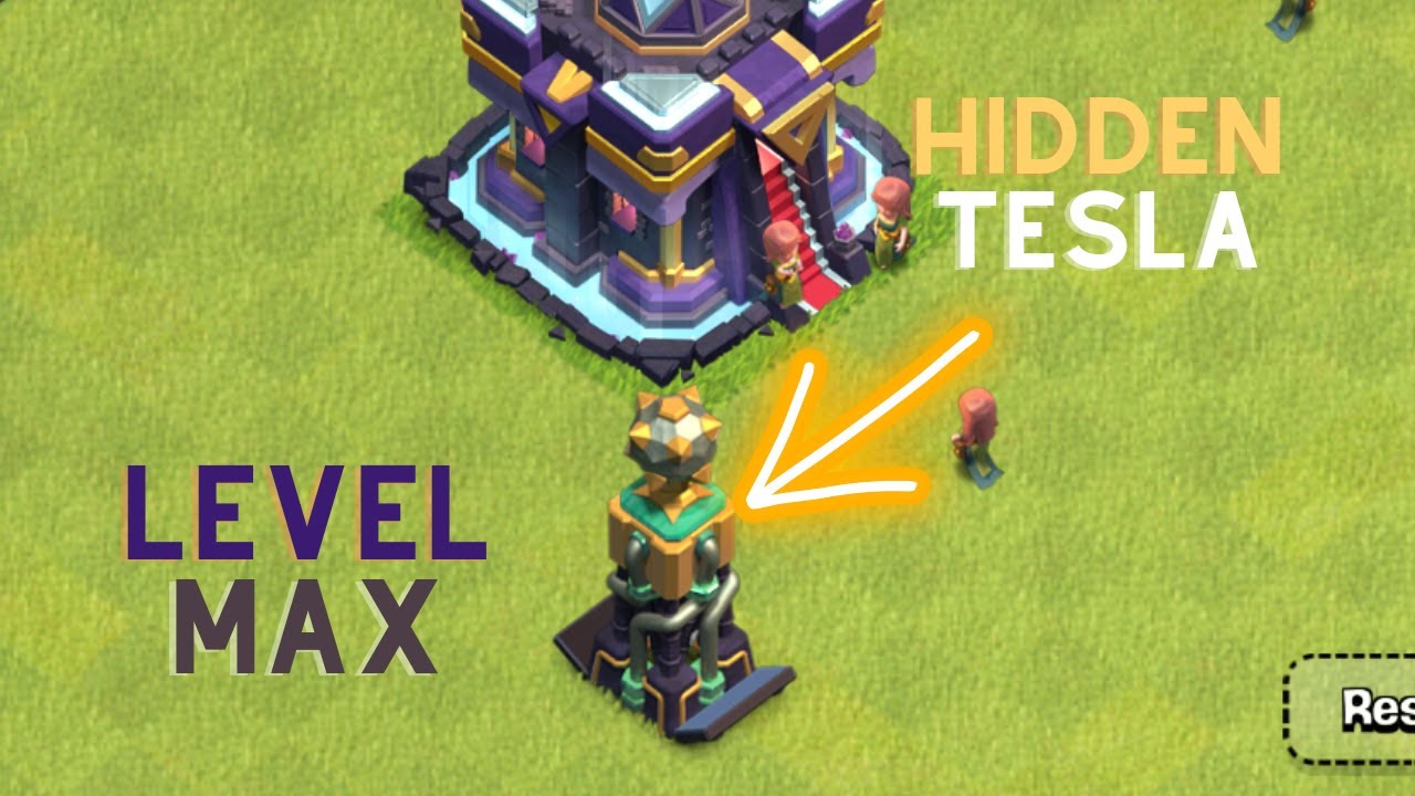 Hidden Tesla | Upgrade Level 1 to Max | Clash of Clans | Clash Cuts ...