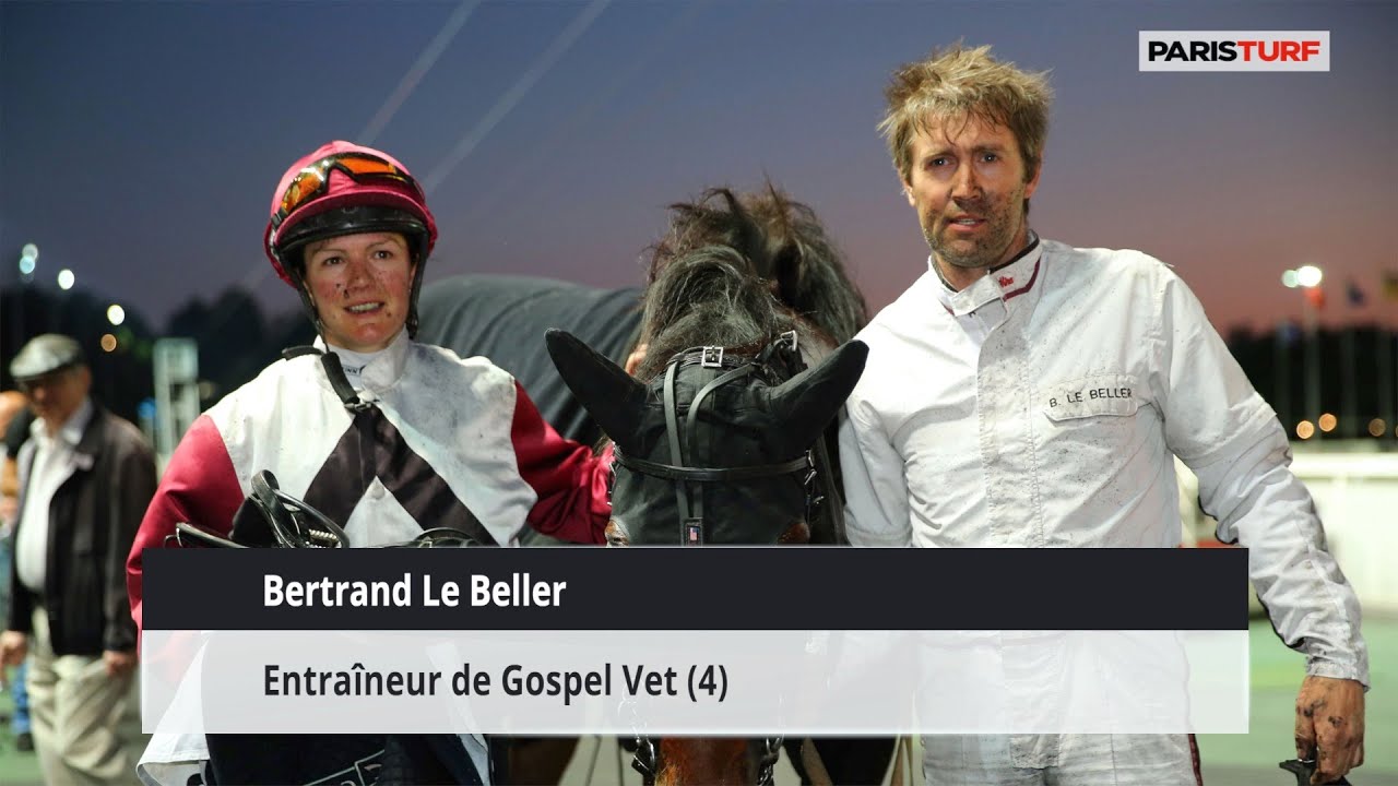 Bertrand Le Beller, entraîneur de Gospel Vet (15/12 à Paris-Vincennes ...