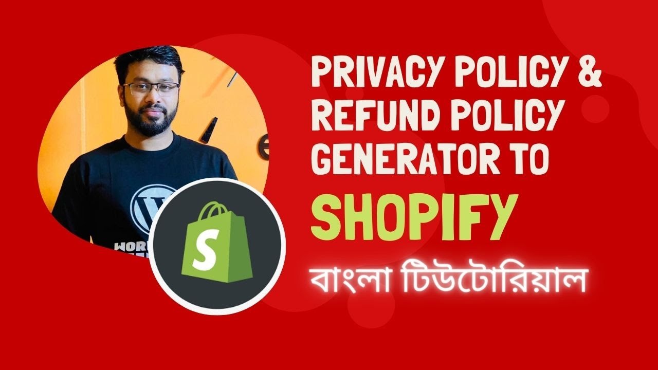 How To Add Your Refund Policy Privacy Policy To Shopify Bangla How To Add Your Refund Policy Privacy Policy To Shopify Bangla