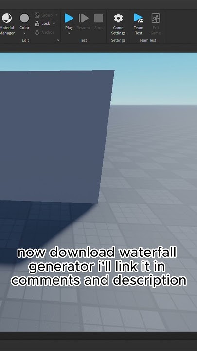 HOW TO CREATE A WATERFALL IN ROBLOX STUDIO | Roblox Studio Tutorial # ...