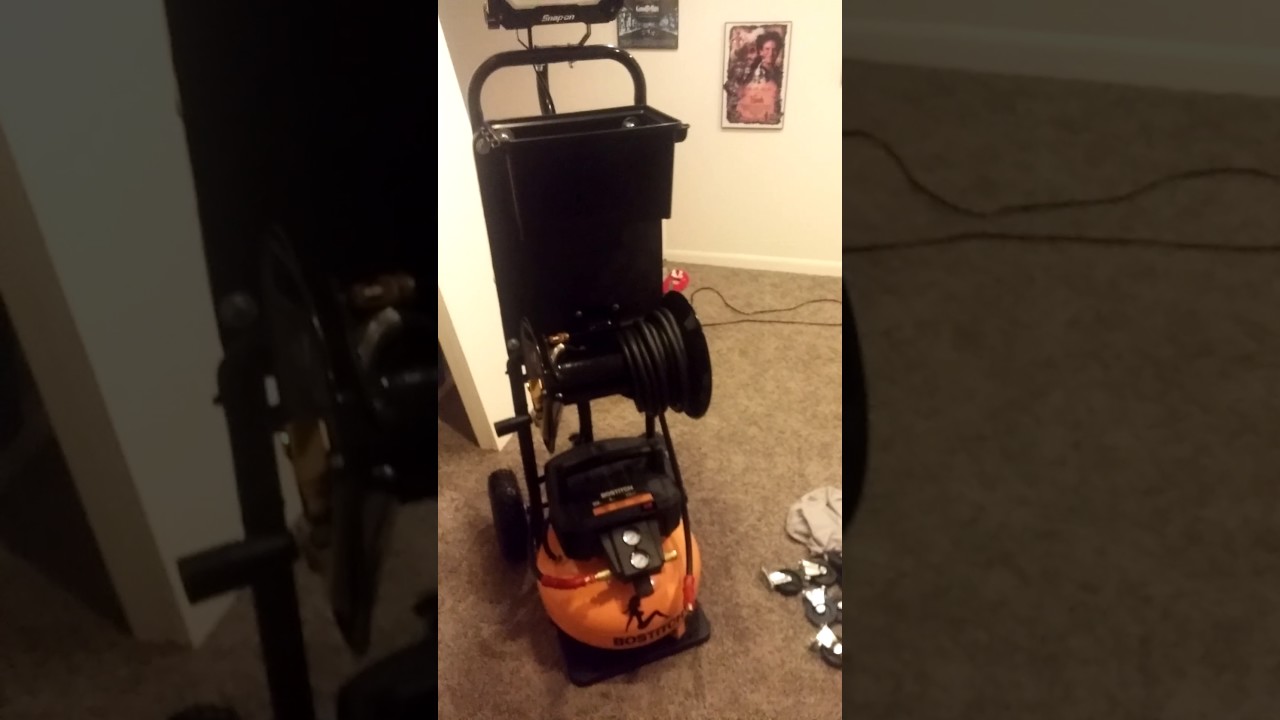 Air Compressor utility cart build - YouTube