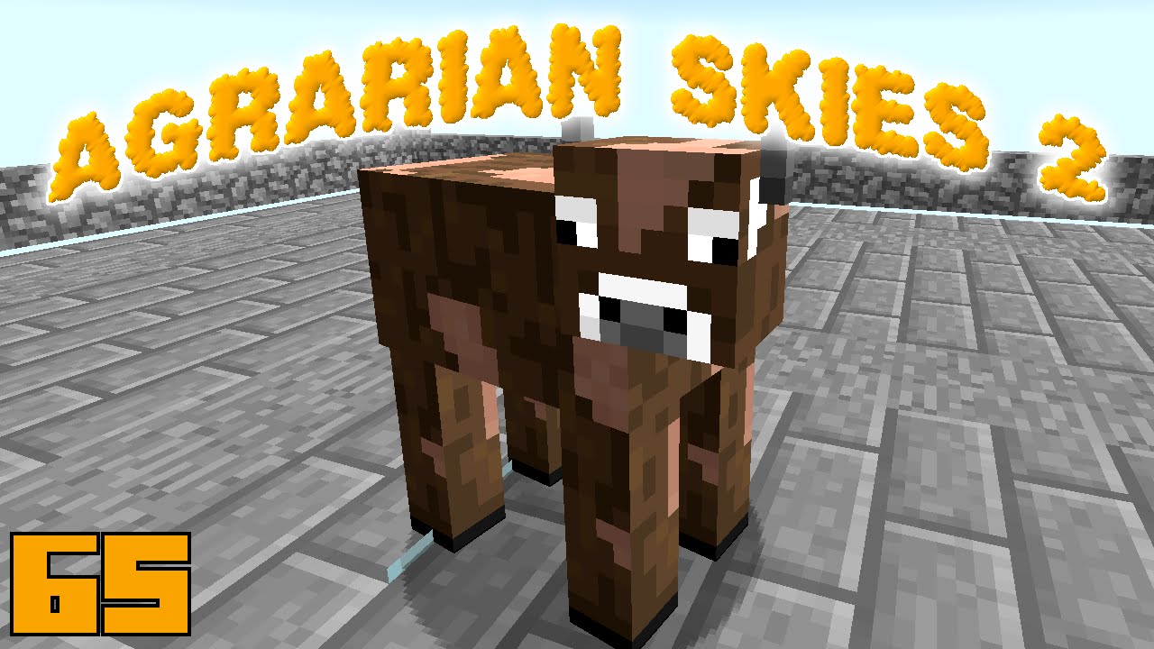 Minecraft Mods Agrarian Skies 2 - CHOCOLATE COW [E65] (Modded Skyblock ...
