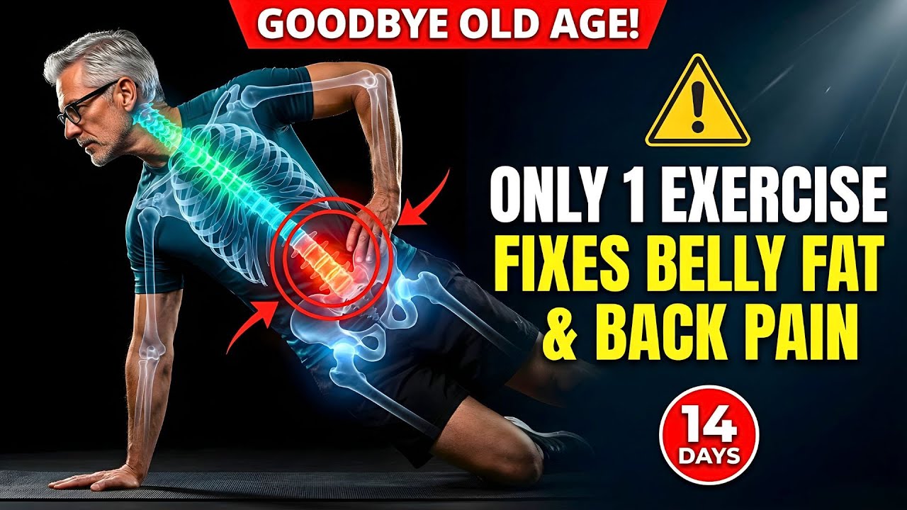 Over 50? This 1 Exercise Fixes Belly Fat & Back Pain - YouTube