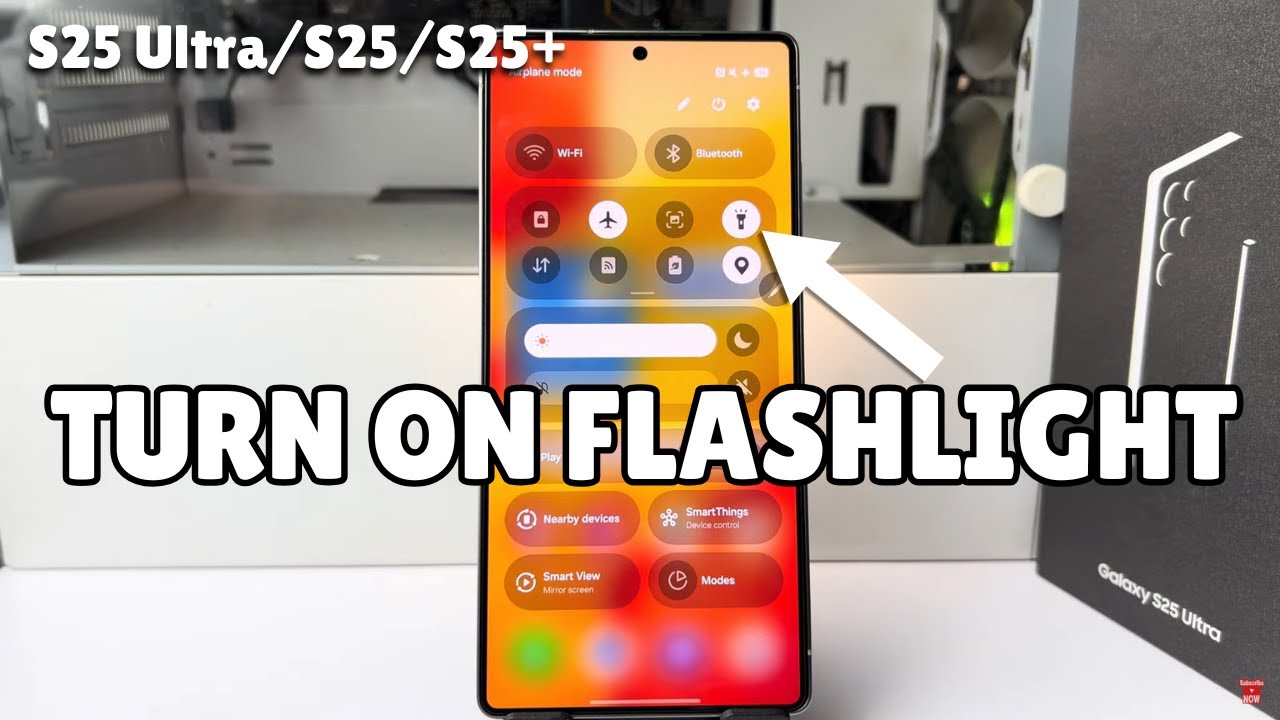 Galaxy S25/ S25+/ S25 Ultra: How to Turn On Flashlight on Samsung (3 ...