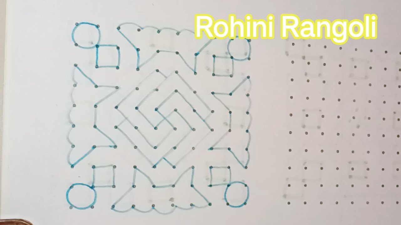 Easy dots rangoli designs for daily 10 dots kolam | thipkyanchi rangoli ...