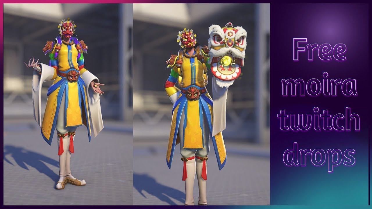 Overwatch 2 twitch drops mask dancer Moira skin + the lion roars ...
