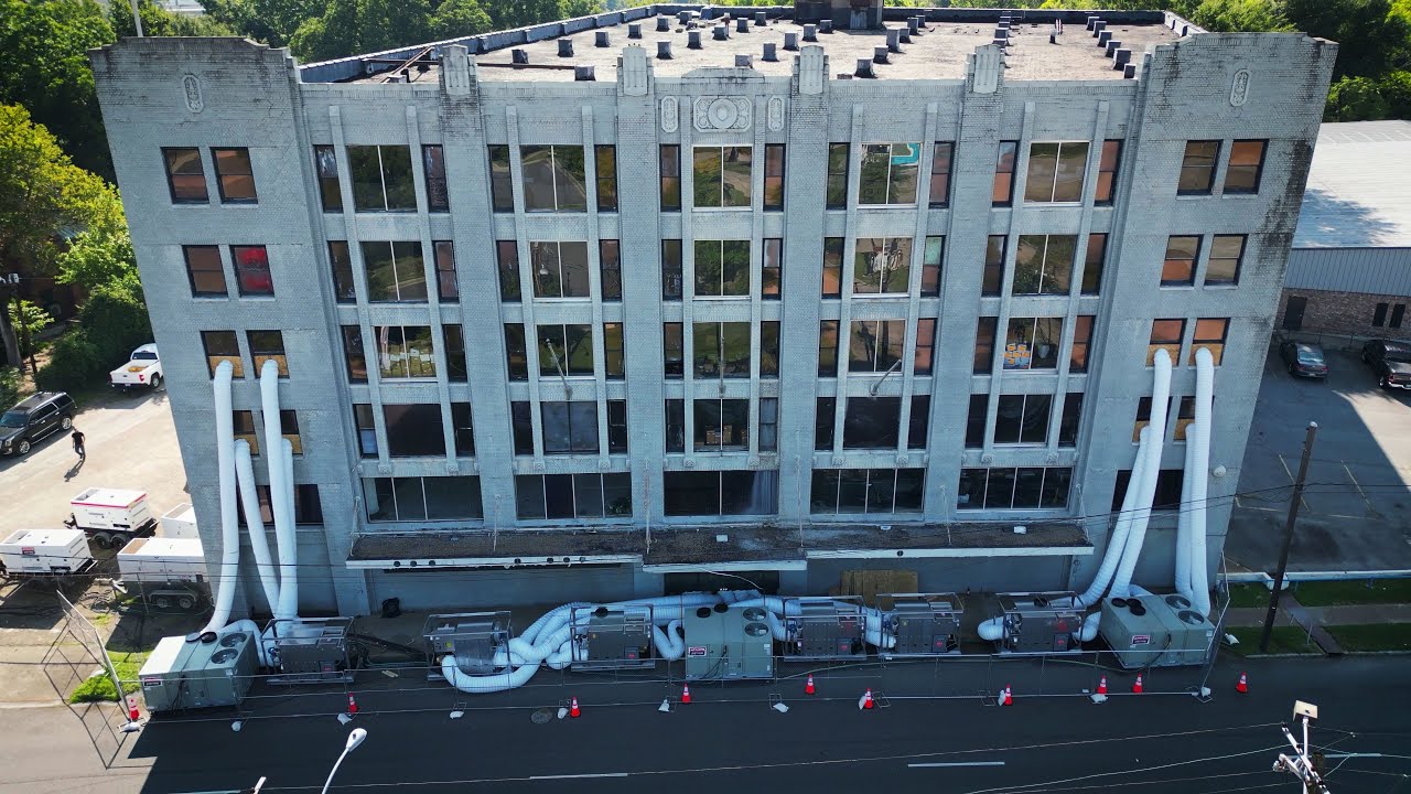 Atmos Drying Equipment- 4k Drone Footage - Shreveport, LA - YouTube