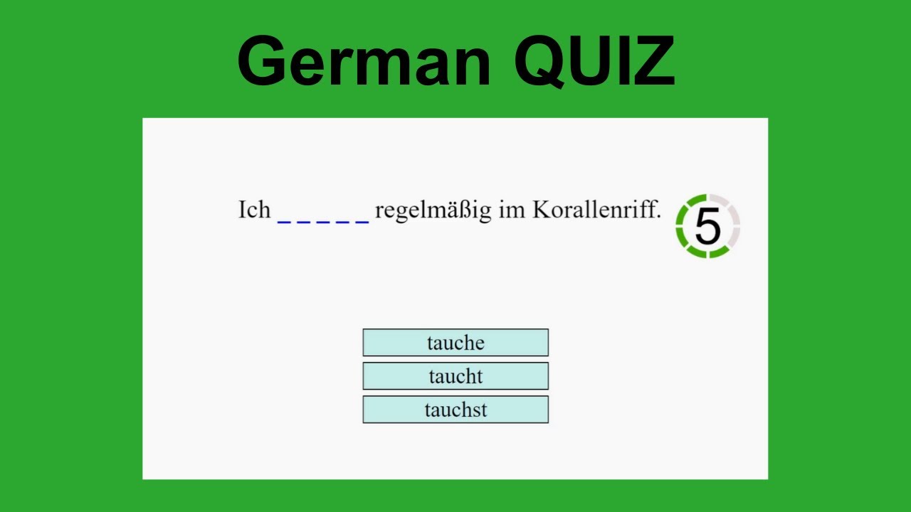 German Grammar Quiz | Test your German skills | Can You score 10/10 ? # ...