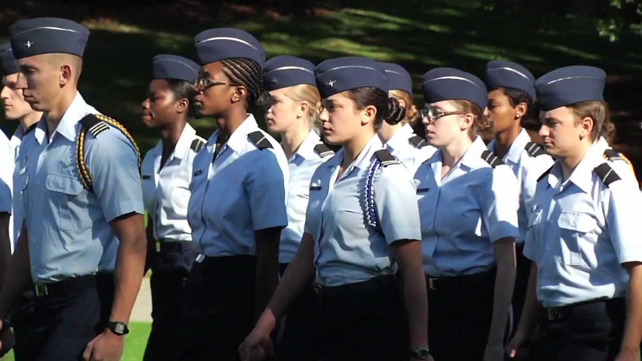 ROTC Holds Retreat Ceremony On Campus - YouTube