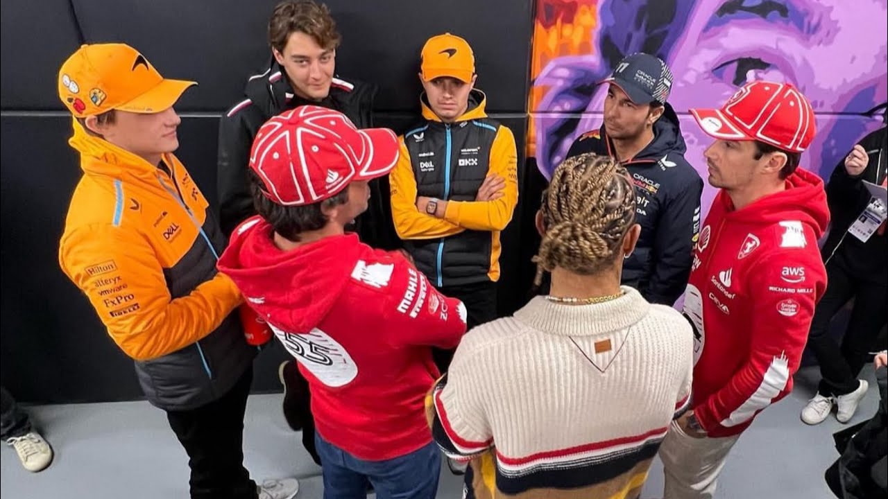 All F1 drivers chilling & hanging around in the driver’s parade ...