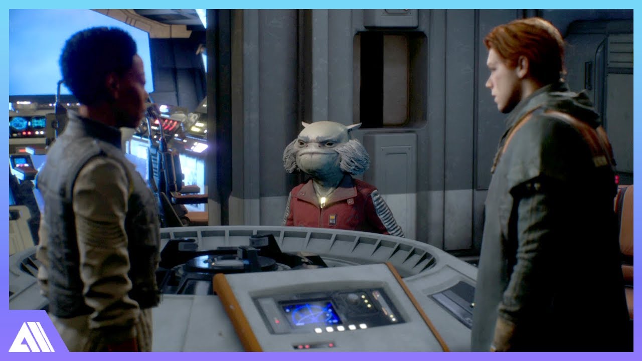 STAR WARS JEDI FALLEN ORDER Cal Meets Cere Jundus and Greez Dritis ...