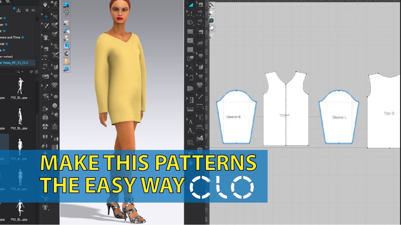 How to Make a Basic Top in CLO 3D the Easy Way | Basic CLO - YouTube