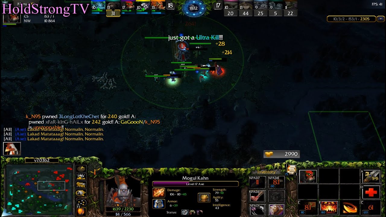 DOTA 1 Axe Mogul Kahn Beyond GODLIKE #6 + ULTRA KILL - YouTube