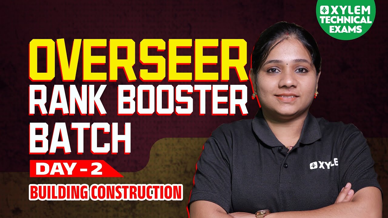 BUILDING CONSTRUCTION - RANK BOOSTER BATCH | XYLEM TECHNICAL EXAMS ...