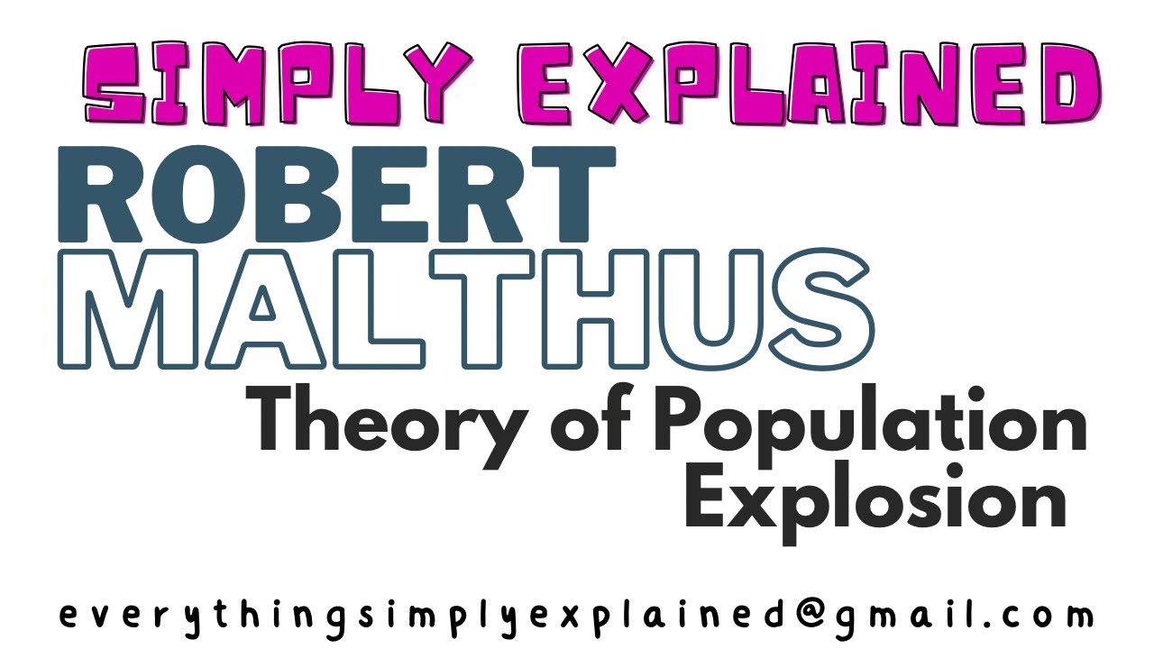 Sociology/ UPSC/ Robert Malthus| Theory of Population Explosion - YouTube