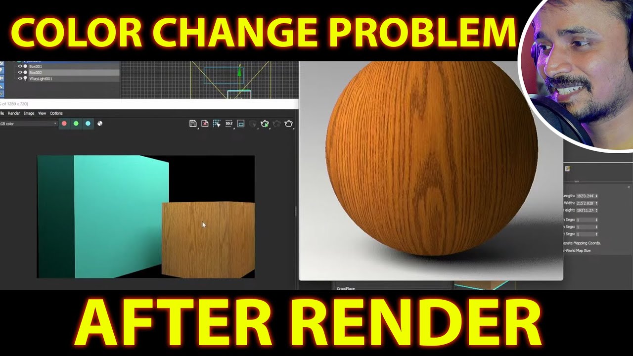 TEXTURE COLOR CHANGE AFTER RENDER PROBLEM | kaboomtechx - YouTube