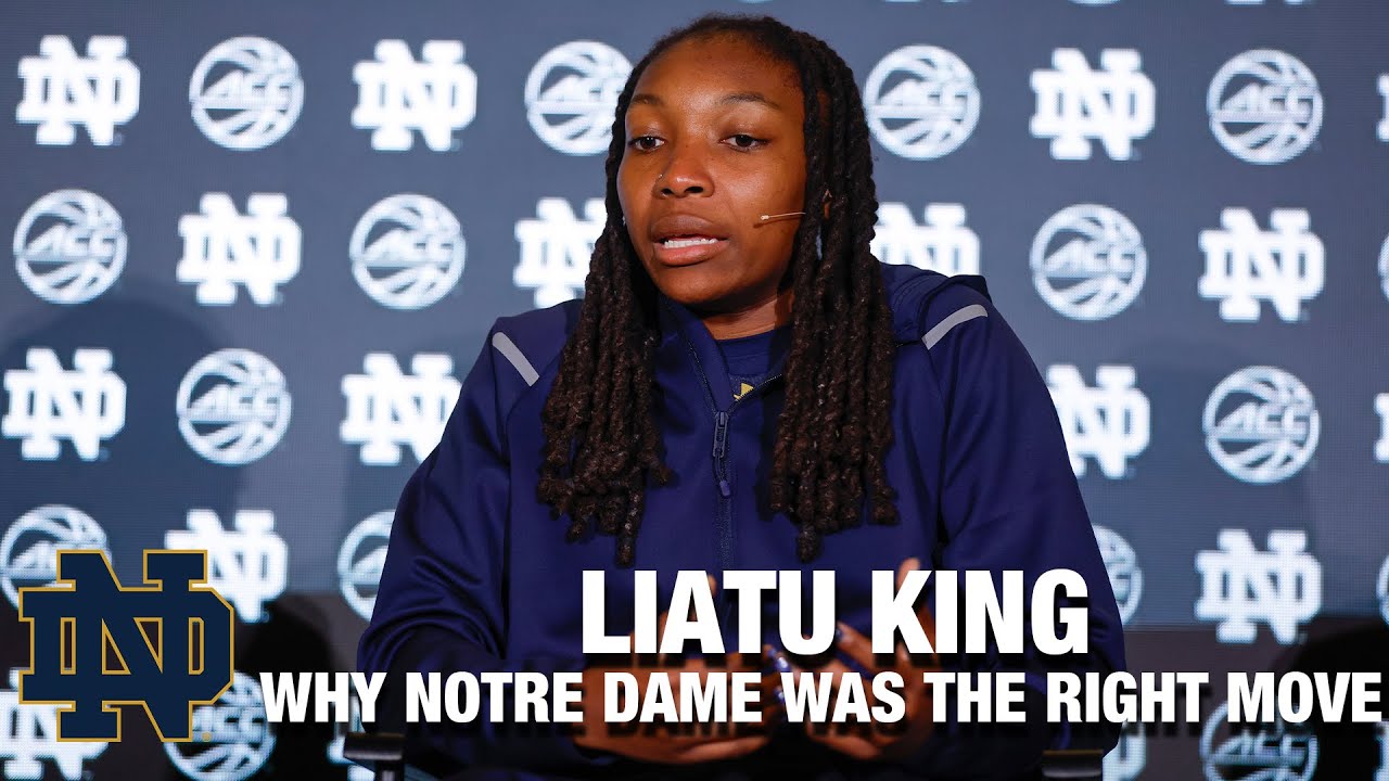 Liatu King On Why Notre Dame Was The Right Move For Her - YouTube
