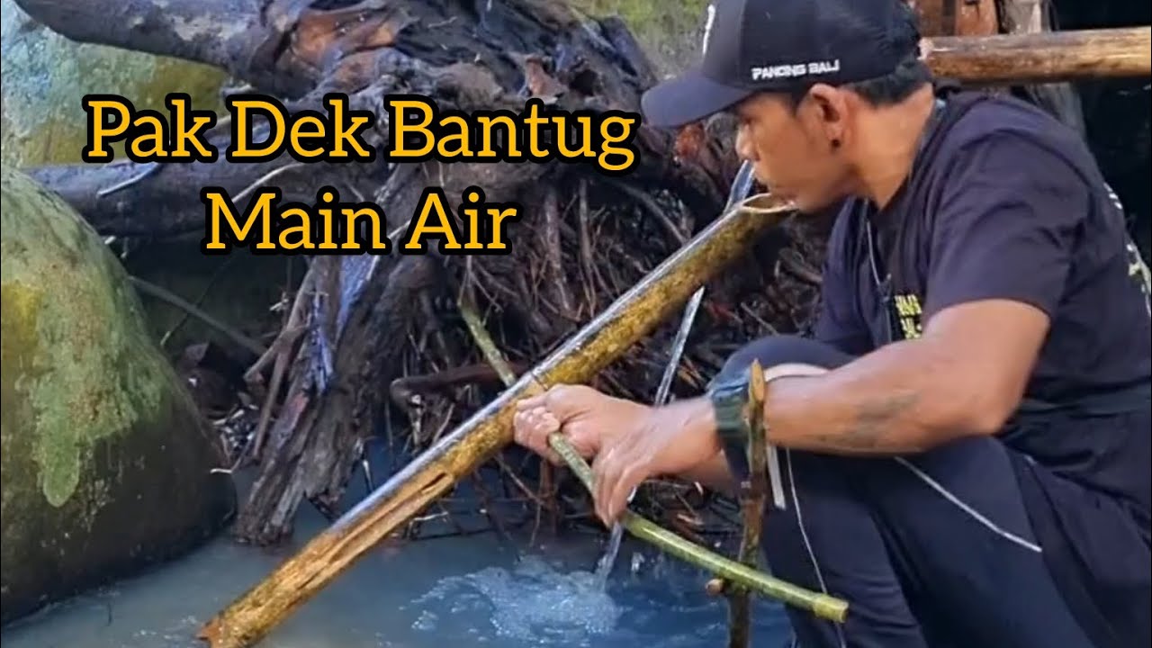 Pak Dek Bantug main air biar gak bosan nunggu sambaran - YouTube