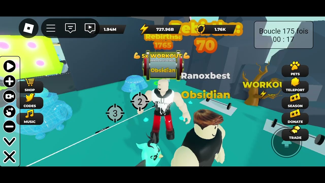 OMG new area magic and new pets on strongman simulator - YouTube