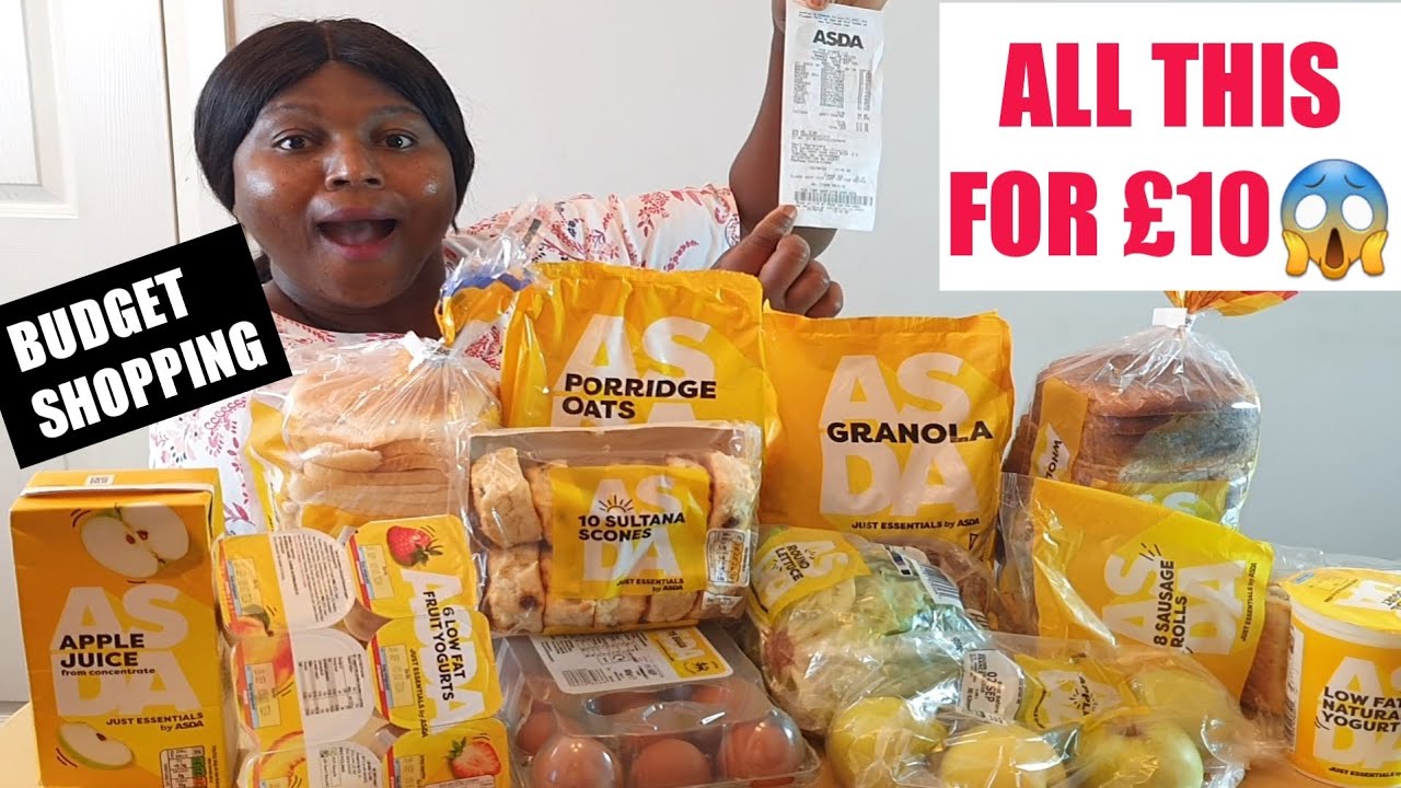 ASDA HAUL JUST ESSENTIAL| BUDGET SHOPPING - YouTube