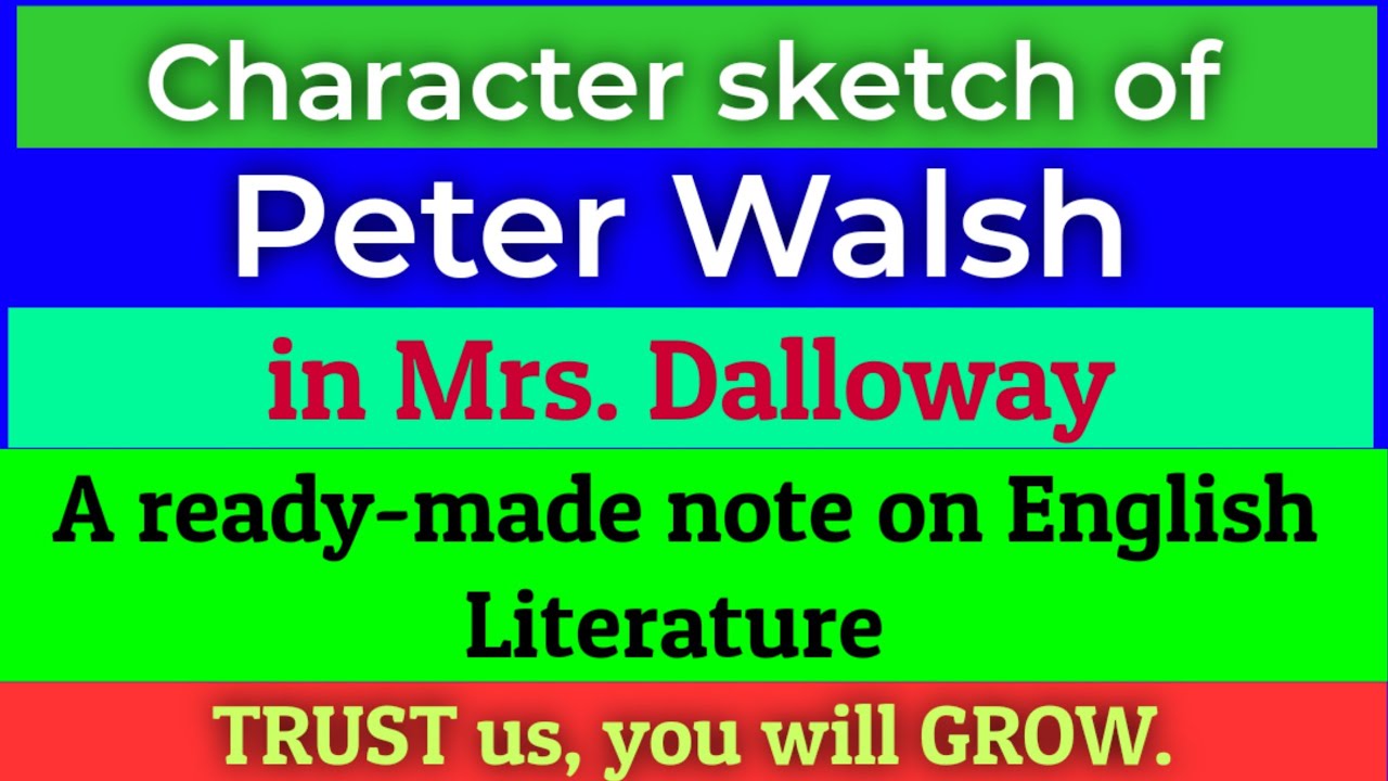 Peter Walsh in Mrs Dalloway| Virginia Woolf| English literature notes ...
