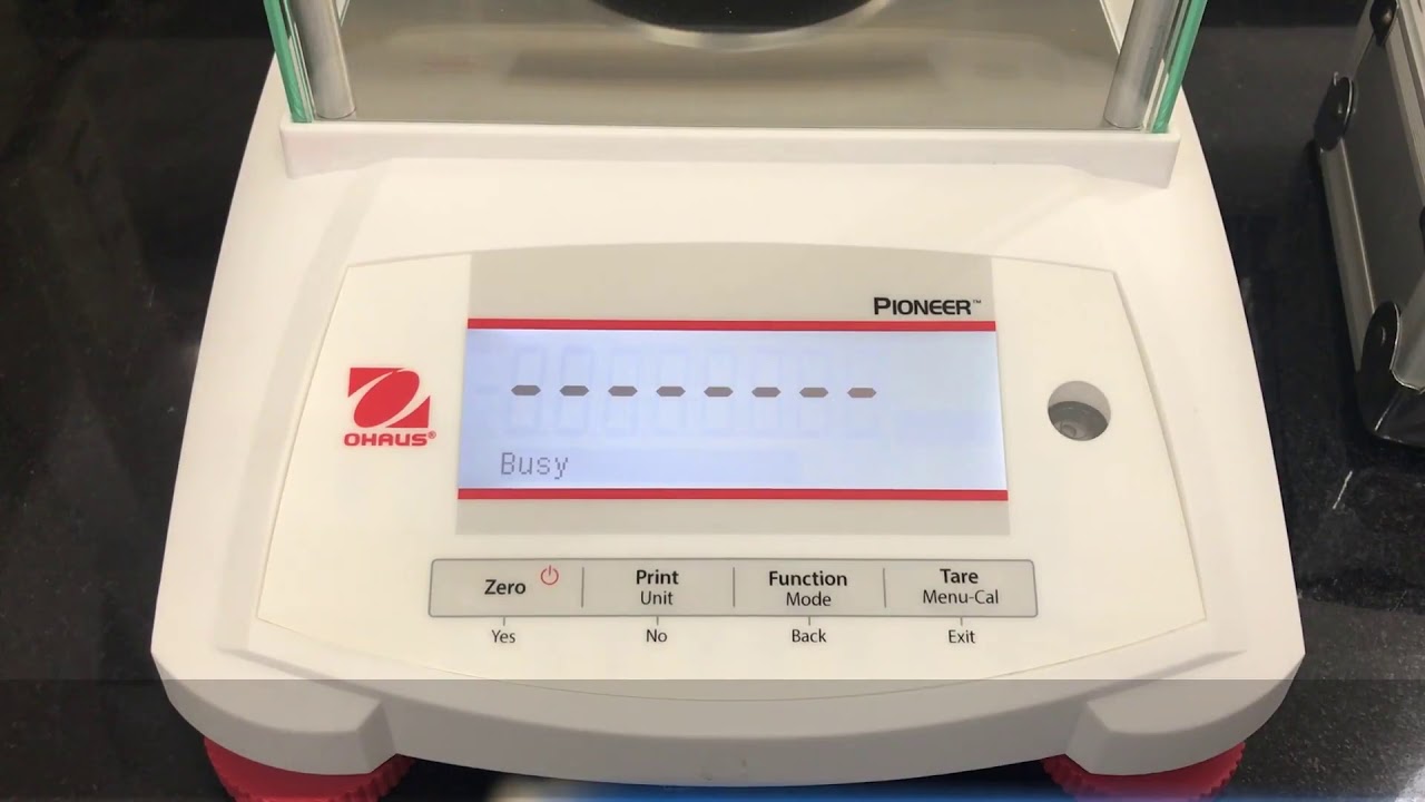 OHAUS Pioneer PX Analytical Balance How to Inter - YouTube